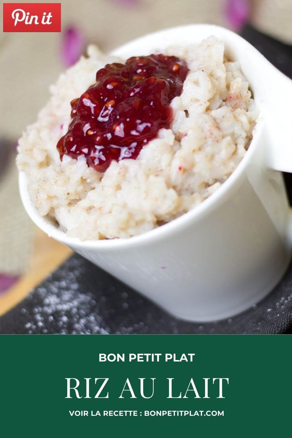 Riz au lait - Bon Petit Plat